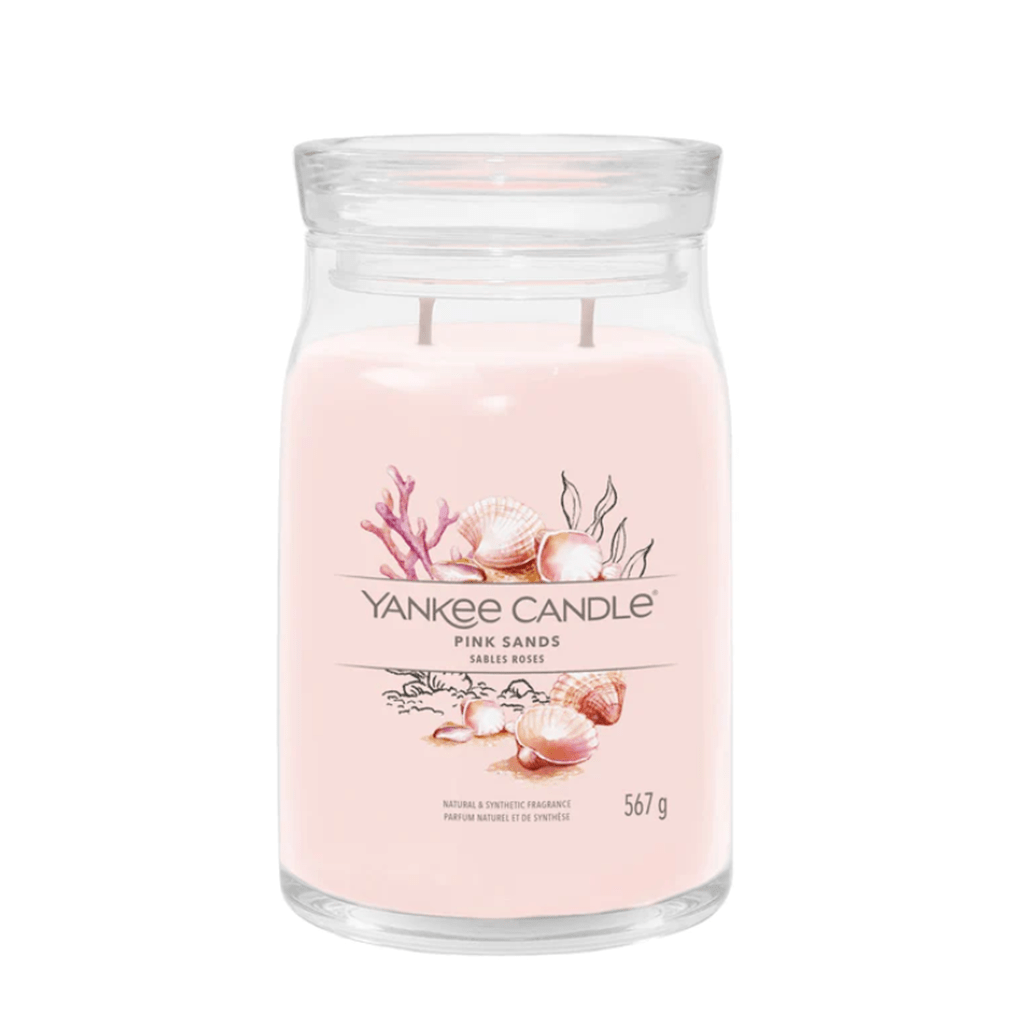 Yankee Candle Pink Sands Signature Large Jar Candle | Perfume Direct