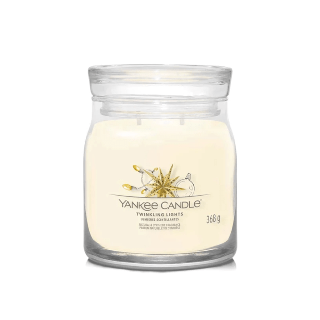 Yankee Candle Twinkling Lights Signature Medium Jar Candle | Perfume Direct
