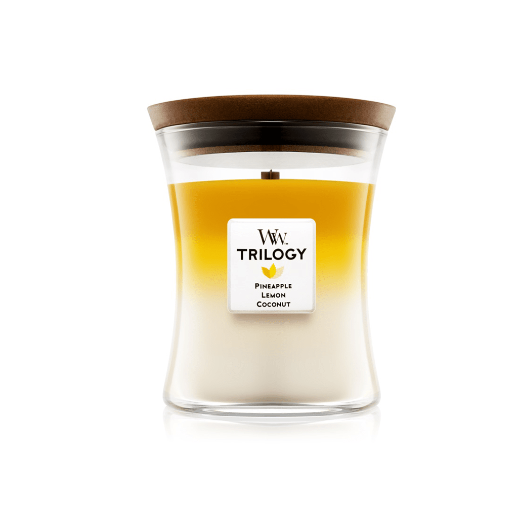 Woodwick Trilogy Fruits of Summer Medium Jar Candle | Perfume Direct